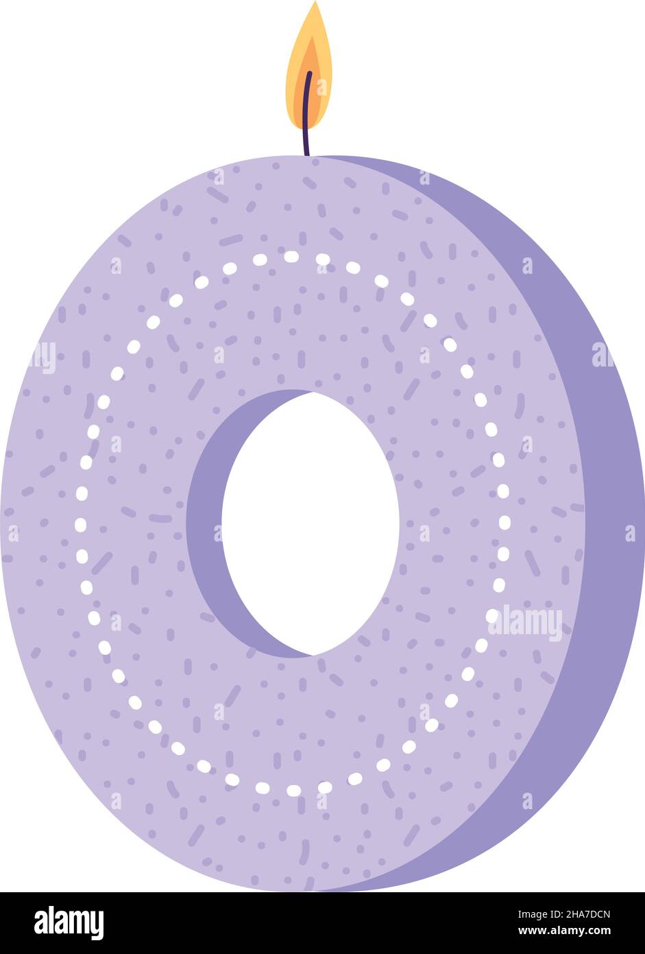 zero birthday candle Stock Vector Image & Art - Alamy