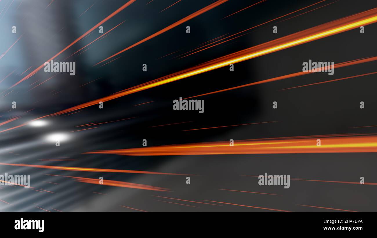 3D illustration of light beams speed motion background Stock Photo - Alamy