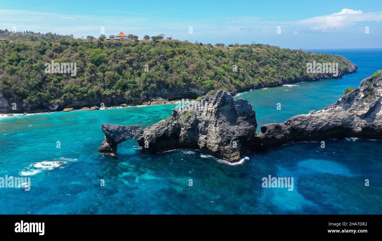 Magnificent view of unique natural rocks and cliffs formation in ...