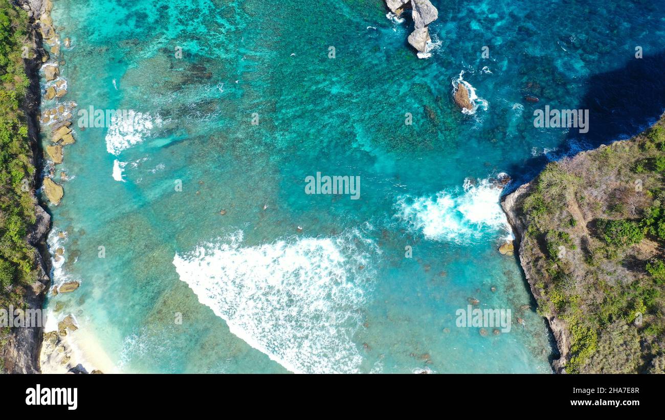 Magnificent view of unique natural rocks and cliffs formation in ...