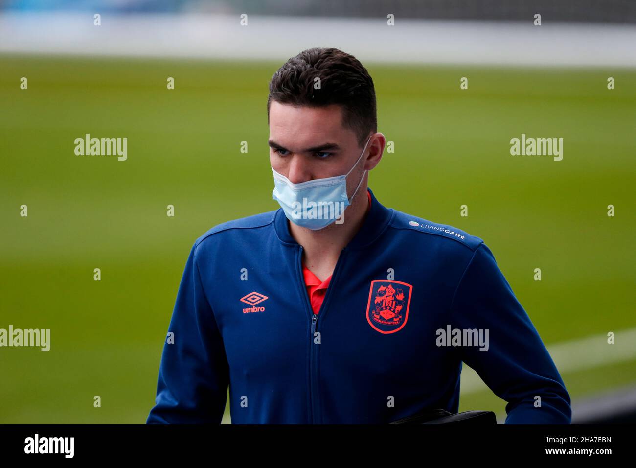 Lee Nicholls #21 of Huddersfield Town arrive at the stadium Stock Photo ...