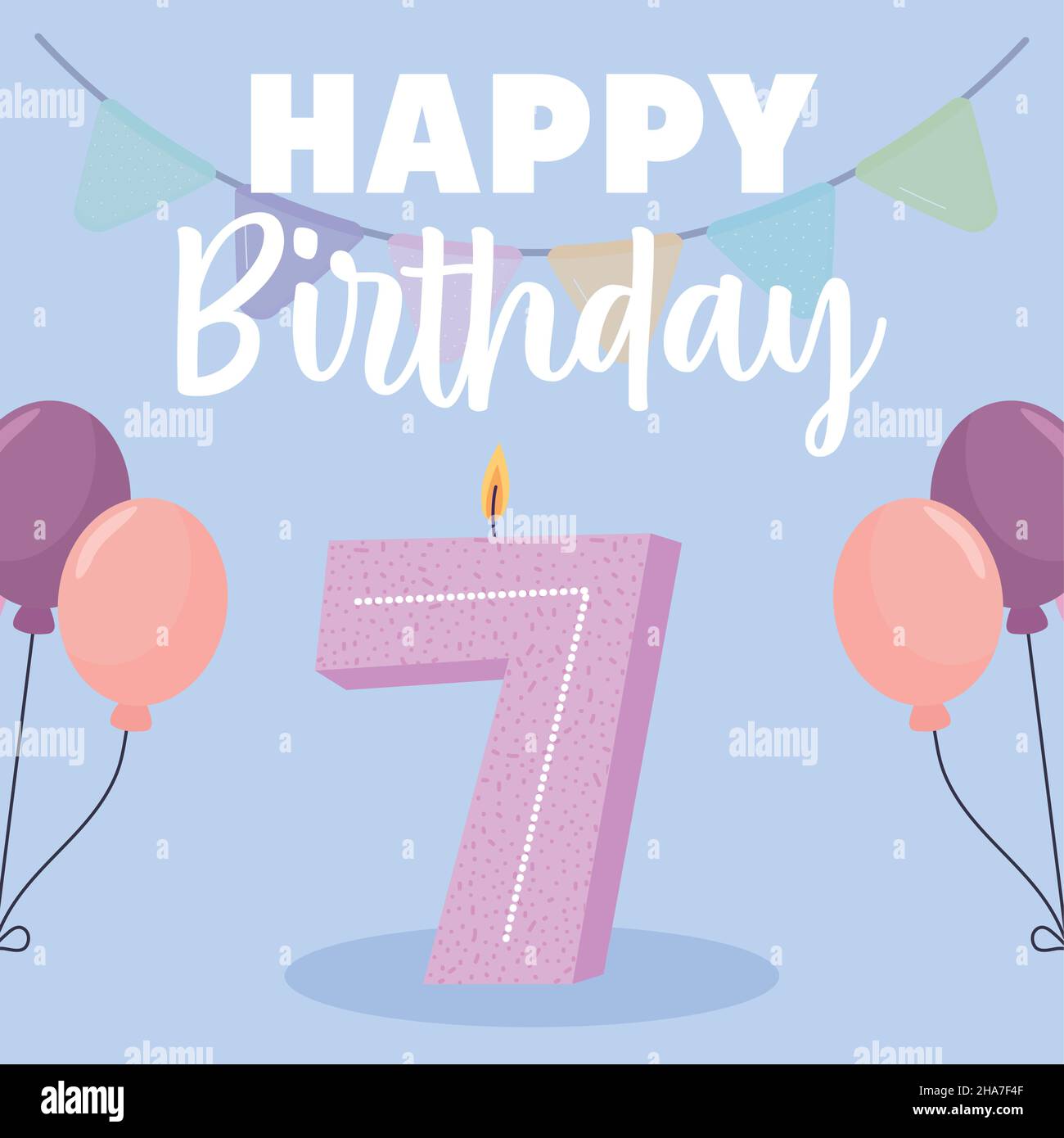 birthday candle poster Stock Vector Image & Art - Alamy