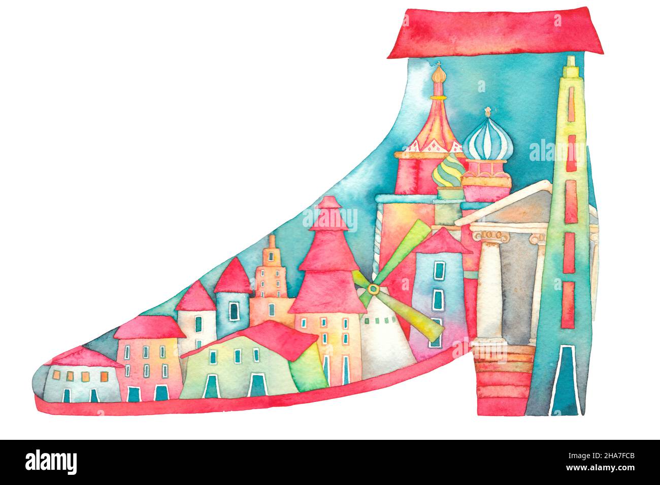 Drawings of shoes Cut Out Stock Images & Pictures - Alamy