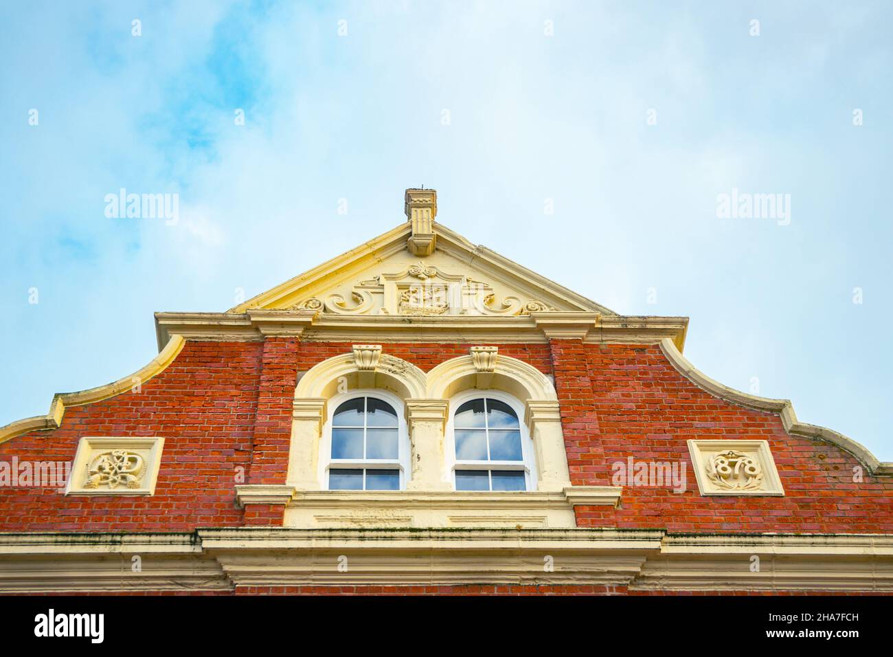 detail of victorian building on Whitby seafront 1878 Stock Photo - Alamy