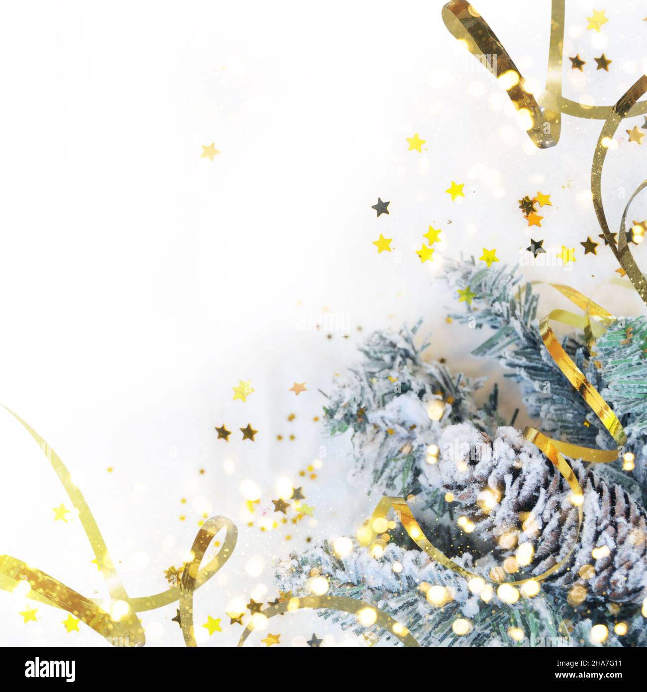 Backround with Christmas-tree Stock Photo - Alamy