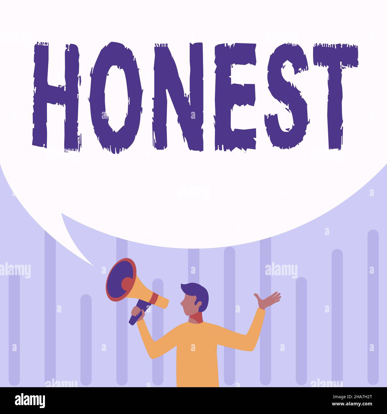 Hand writing sign Honest. Business approach telling the truth or able ...