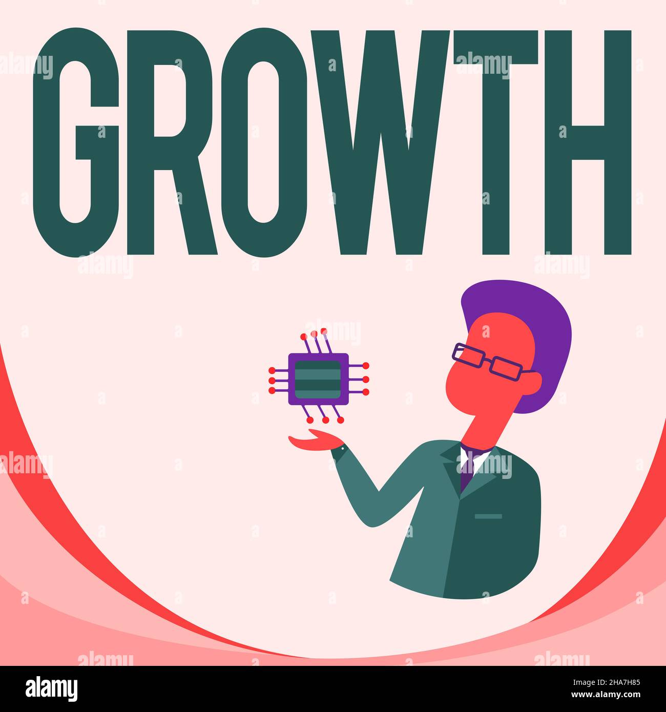 Conceptual caption Growth. Business concept process of increasing in ...