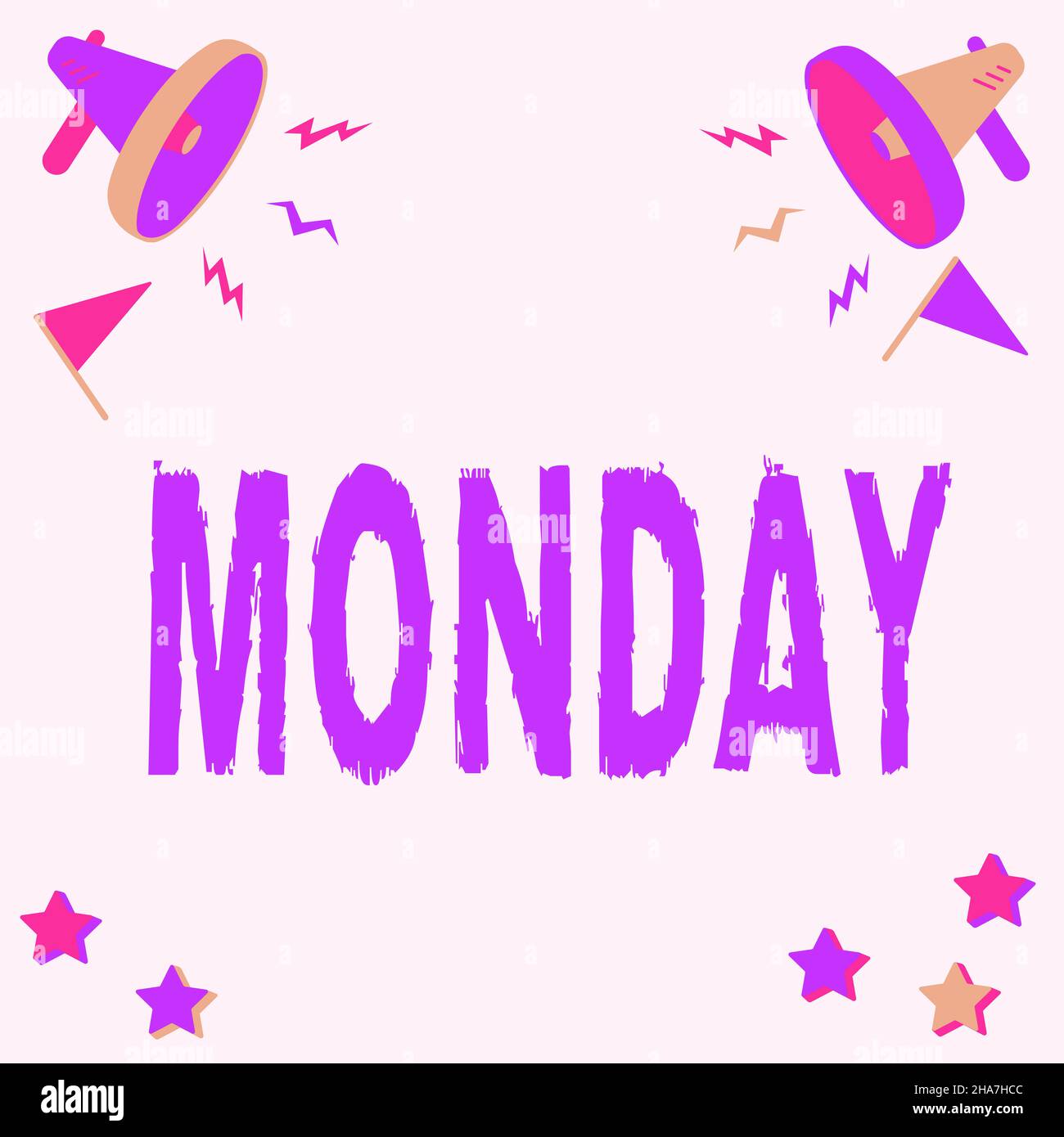 Inspiration showing sign Monday. Business approach the day of the week ...