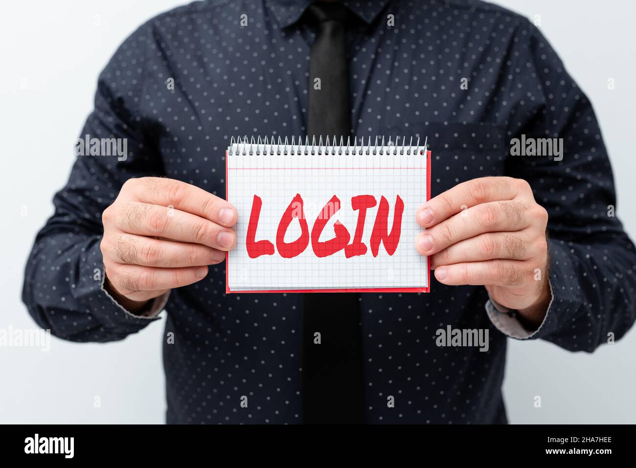 Inspiration showing sign Login. Conceptual photo Entering website Blog ...