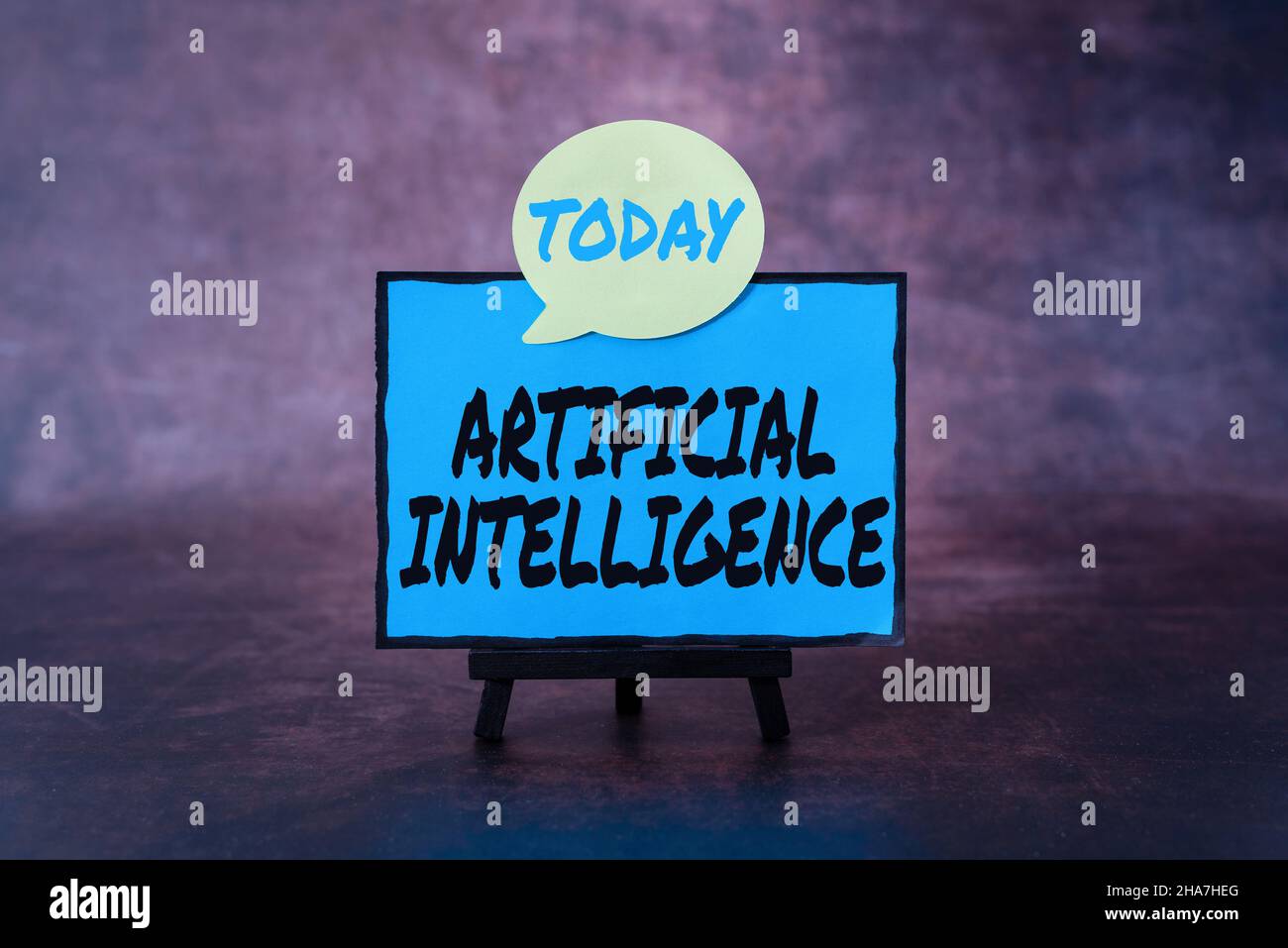 Conceptual caption Artificial Intelligence. Business concept Machine ...