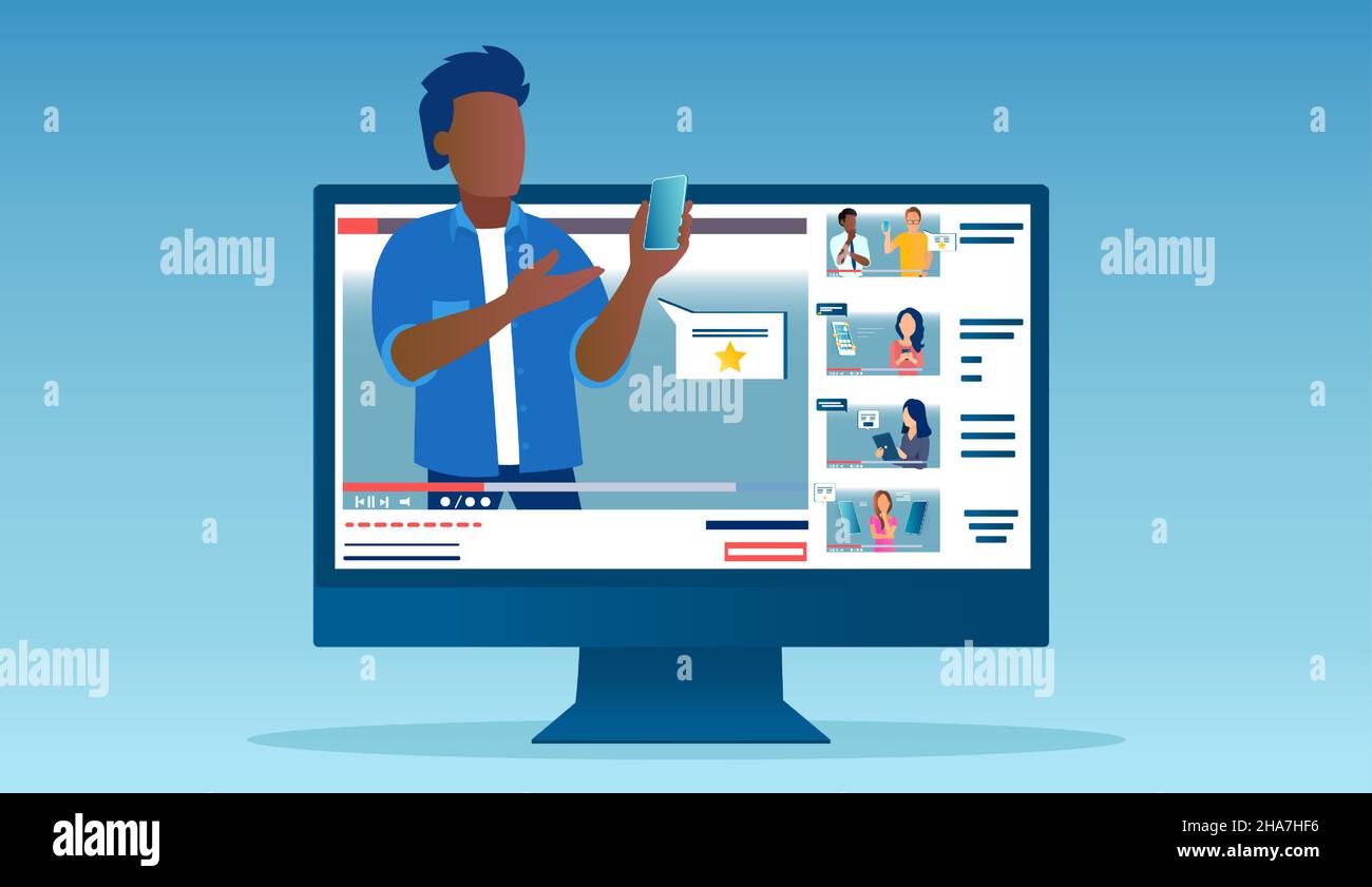 Tech reviewer Stock Vector Images - Alamy