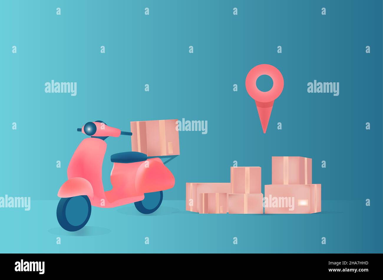 Food delivery boxes Stock Vector Images - Alamy