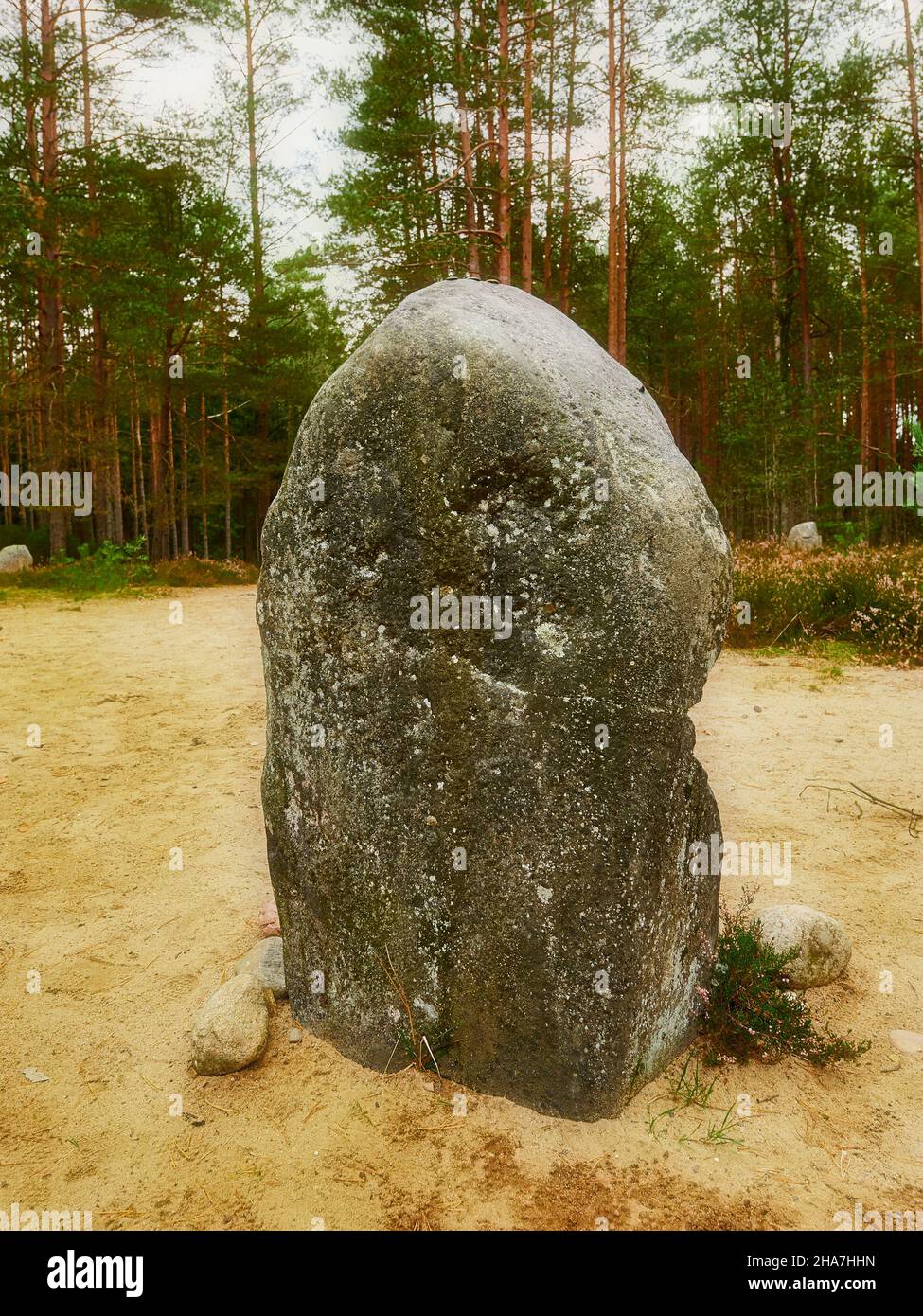 A stone stele set up in the 1st century AD by the tribe of Goths Stock ...