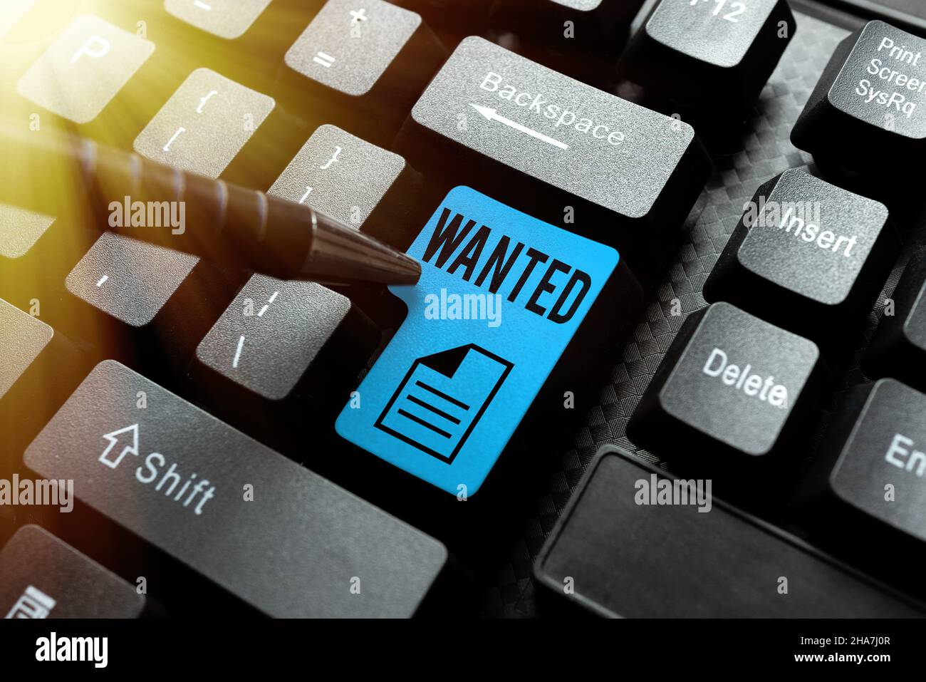Text showing inspiration Wanted. Business concept Desire something Wish ...