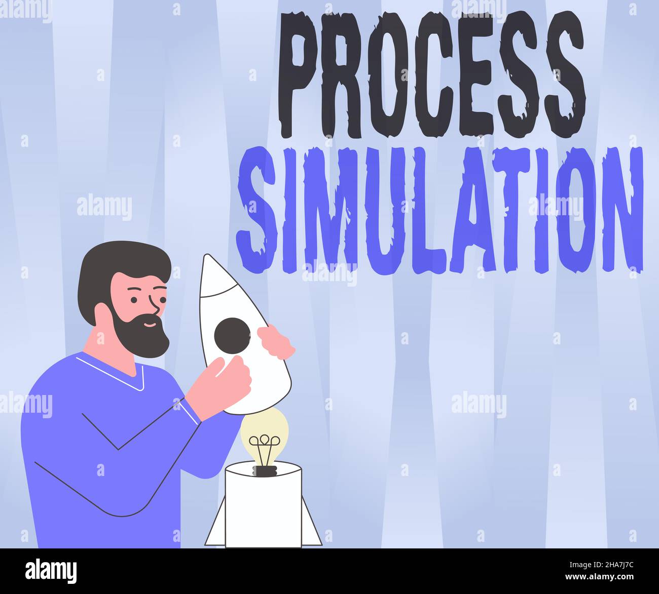 Inspiration showing sign Process Simulation. Internet Concept Technical ...