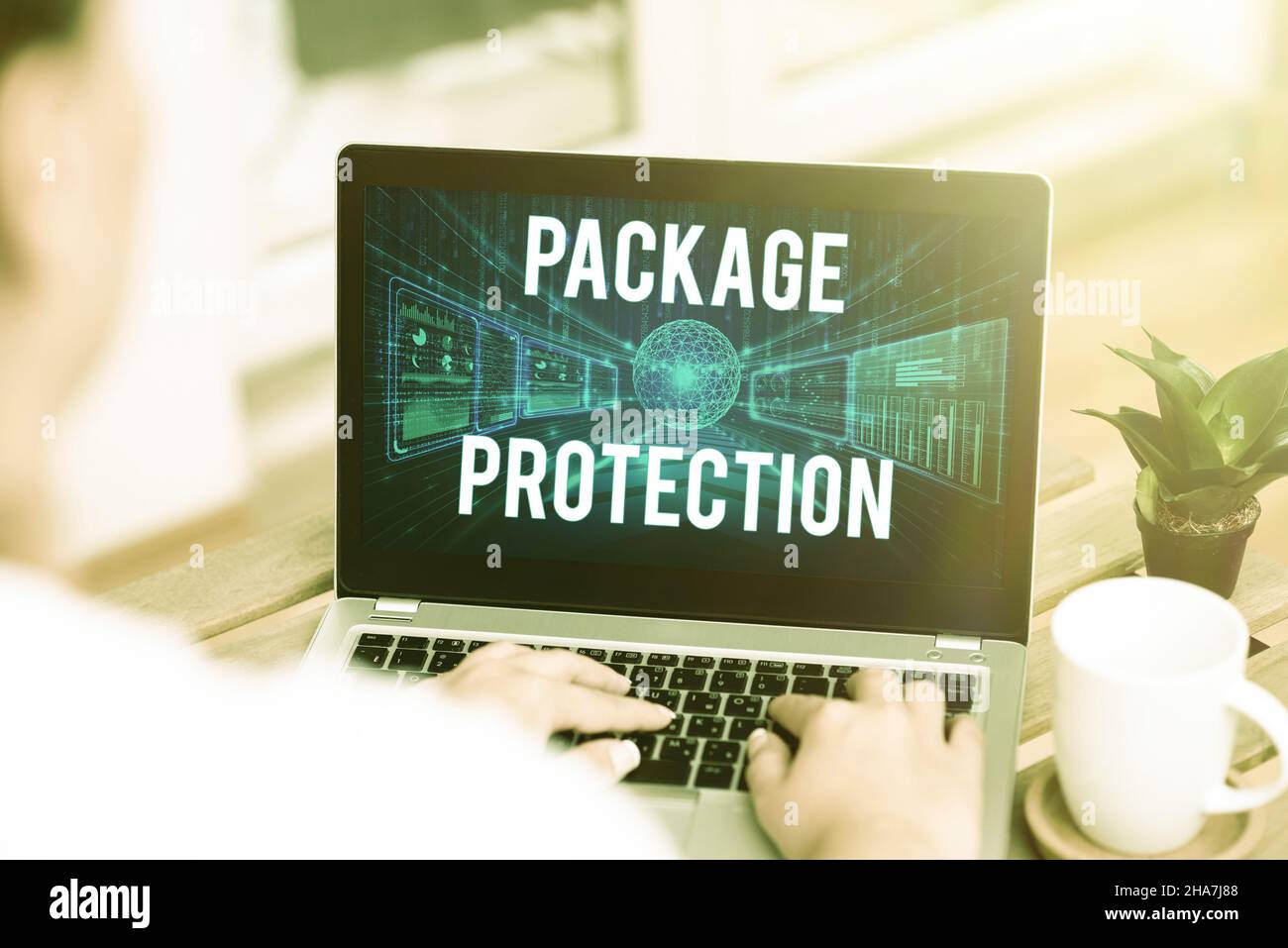 Conceptual display Package Protection. Internet Concept Wrapping and ...