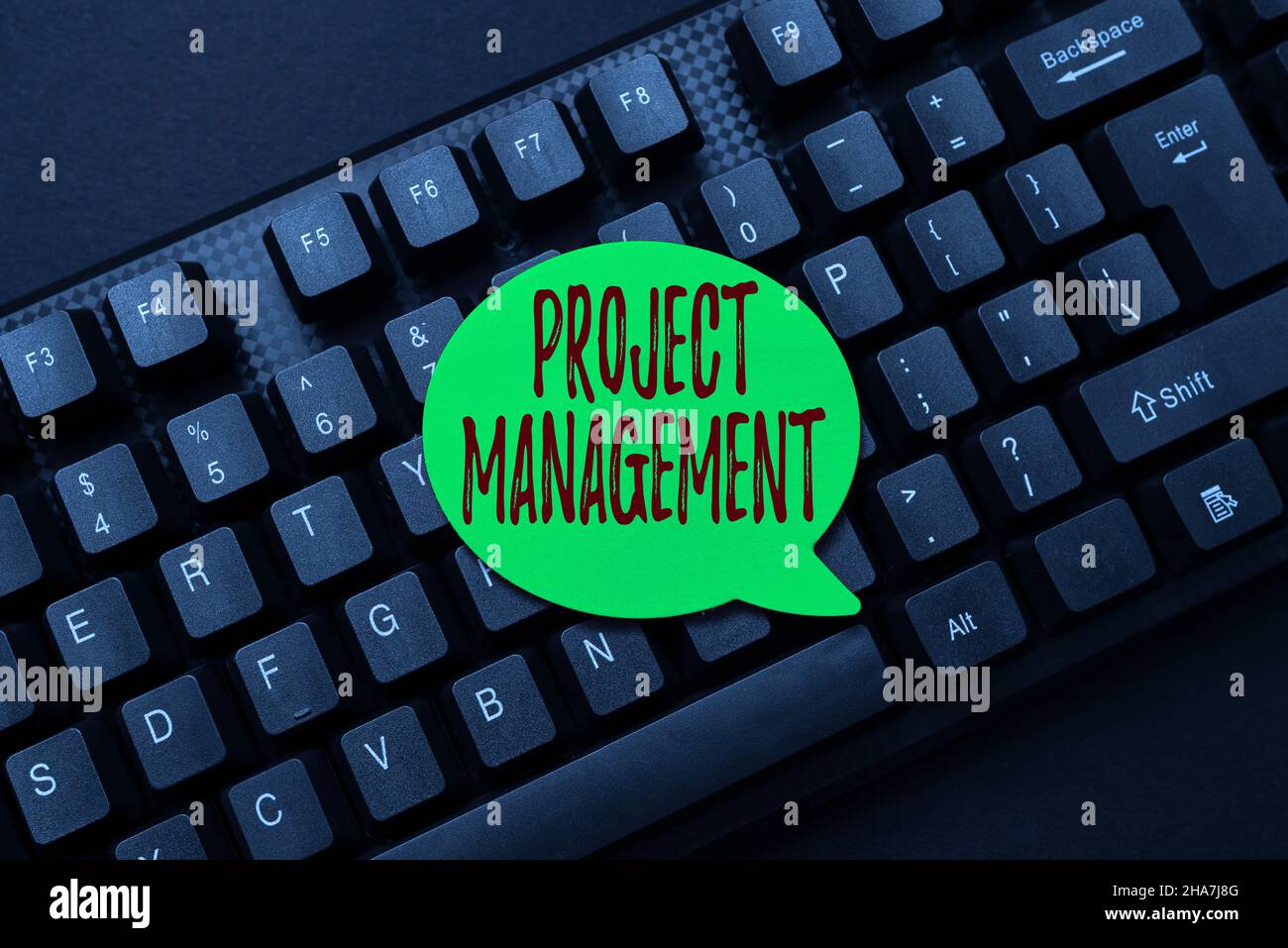 Text caption presenting Project Management. Word Written on Application ...