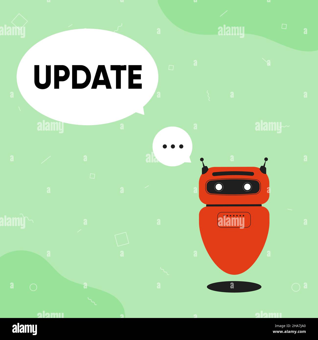 Handwriting text Update. Internet Concept Make something more modern Adding new facts Changing ...