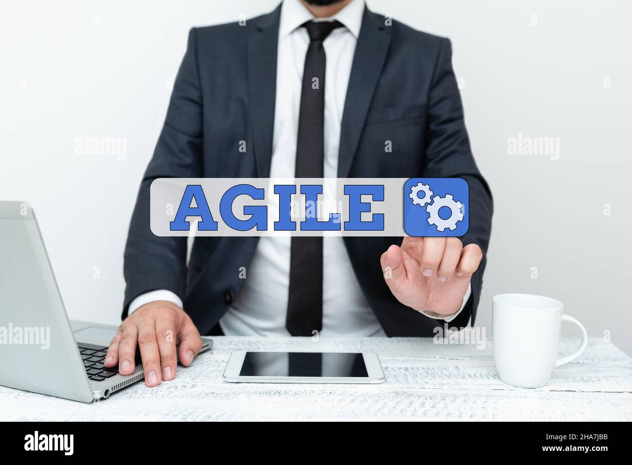 Sign displaying Agile. Business showcase particular approach to project ...
