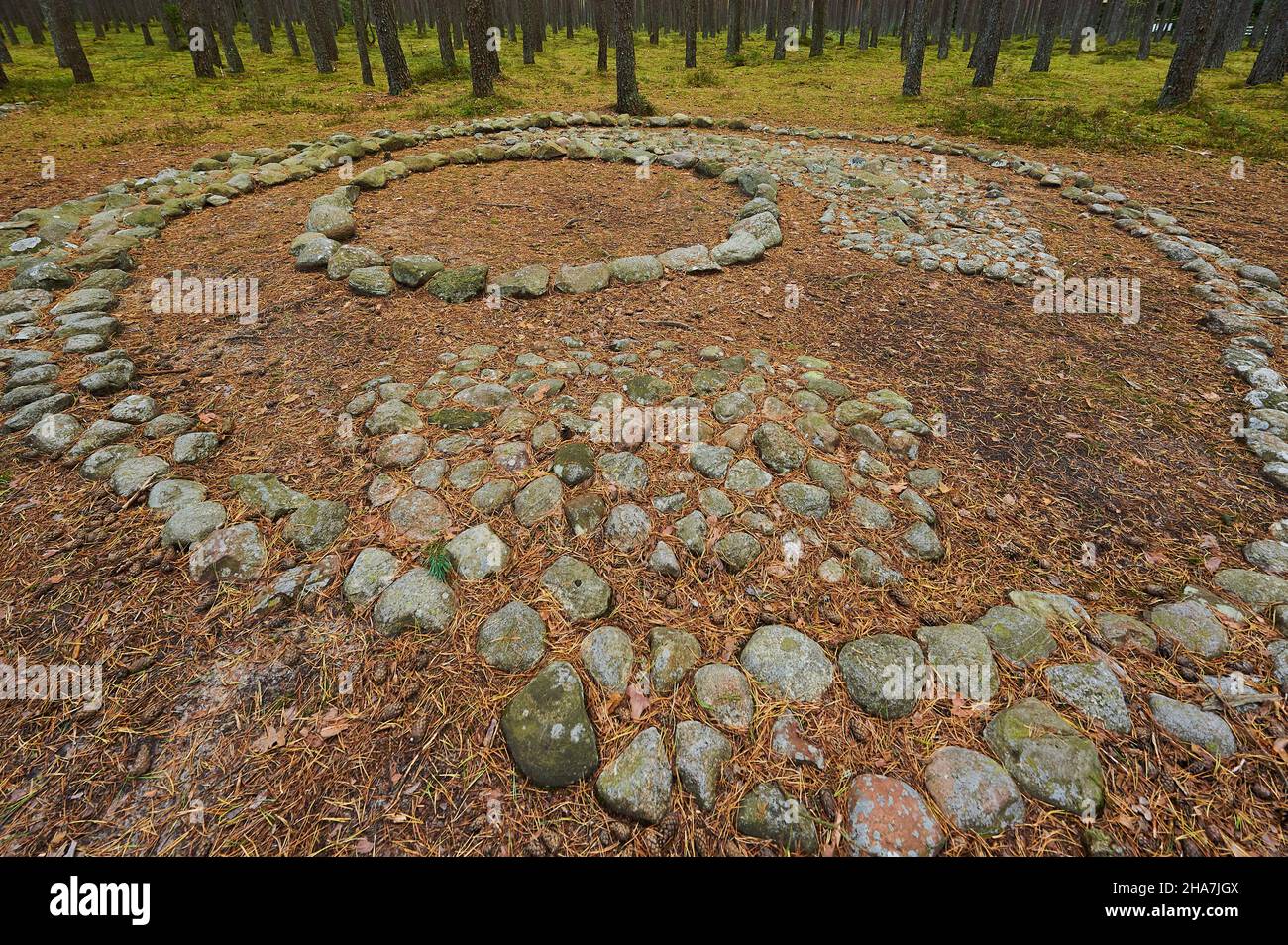 Megalithic stone circle Stock Photo - Alamy