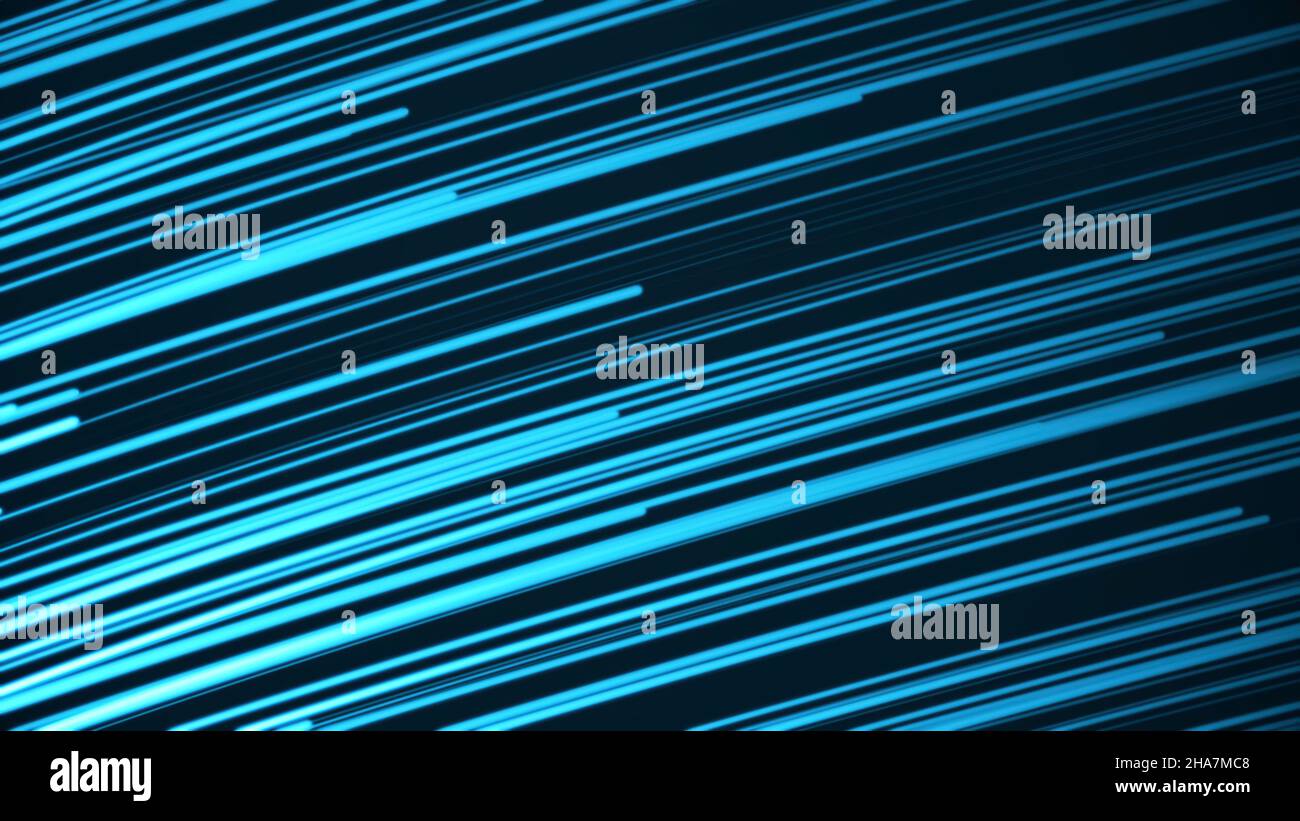 Beautiful light photons running fast color. Looped animation of glowing ...