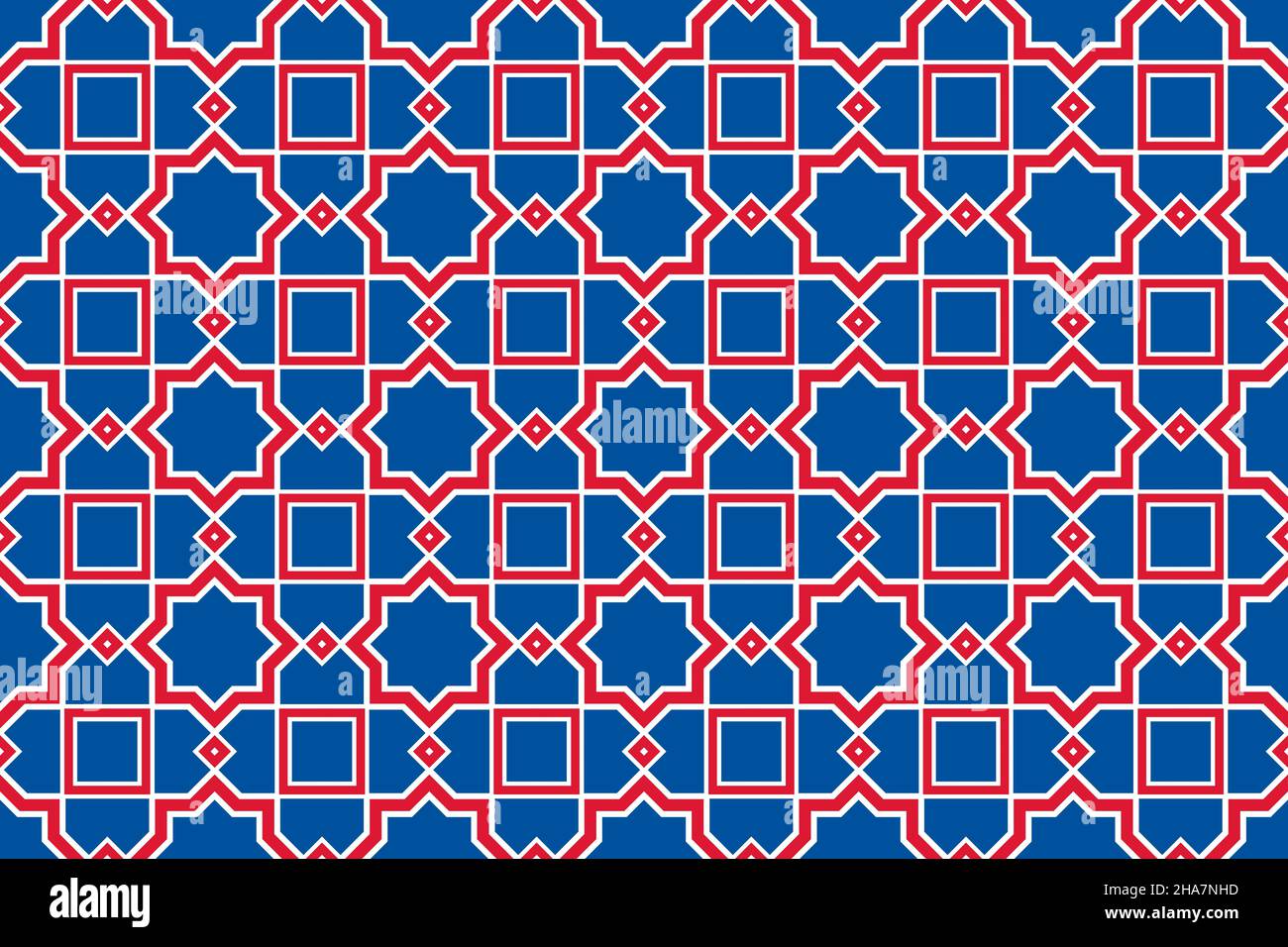 Geometric pattern in the colors of the national flag of Iceland. The ...