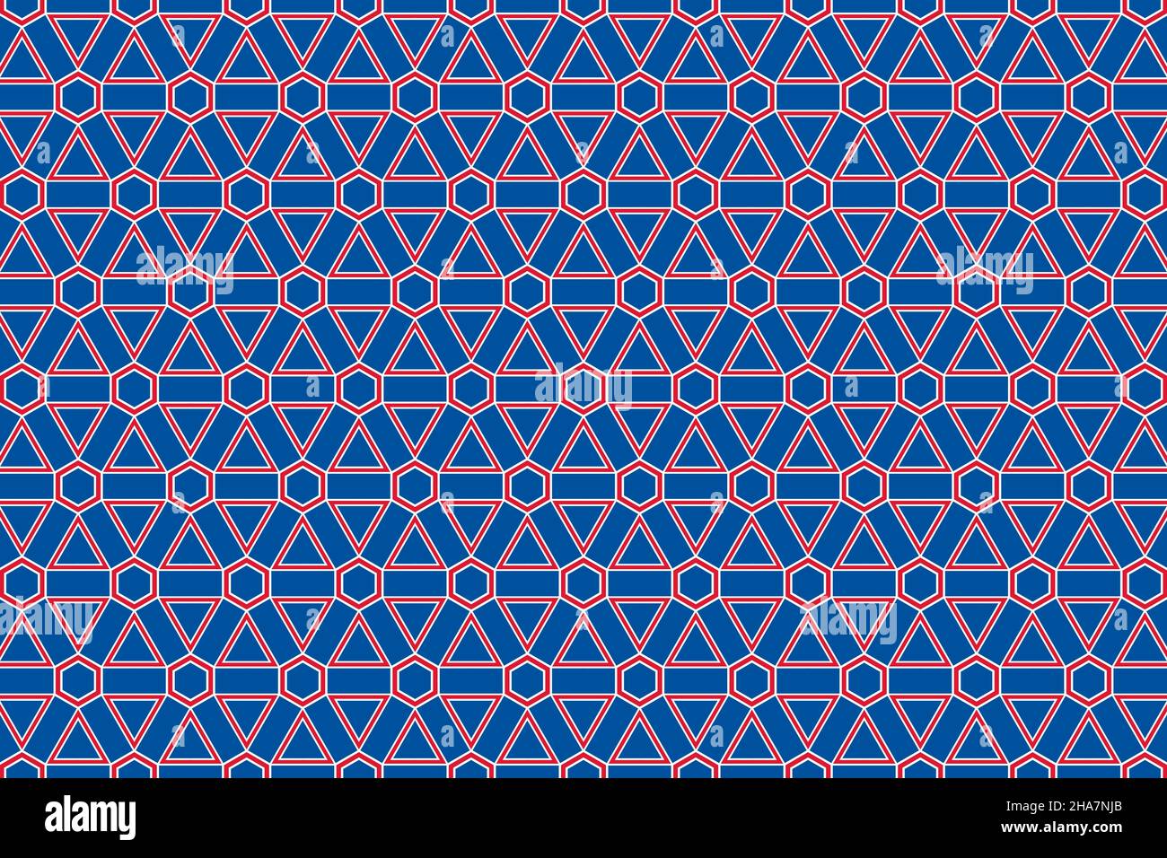 Geometric pattern in the colors of the national flag of Iceland. The ...