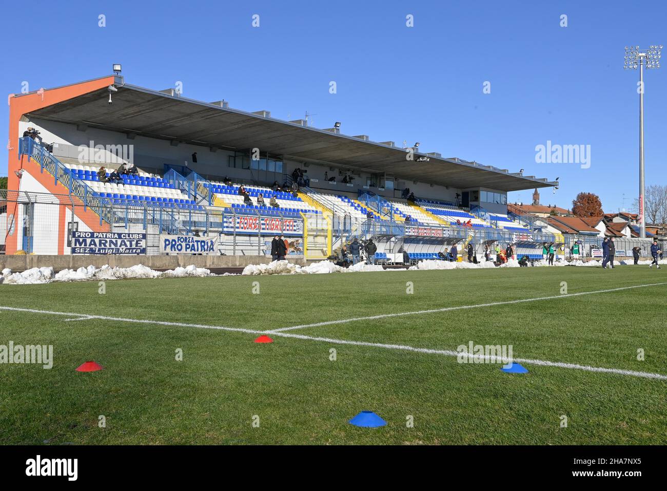 Internal view of Speroni Stadium in Busto Arsizio (VA), Italy Cristiano ...