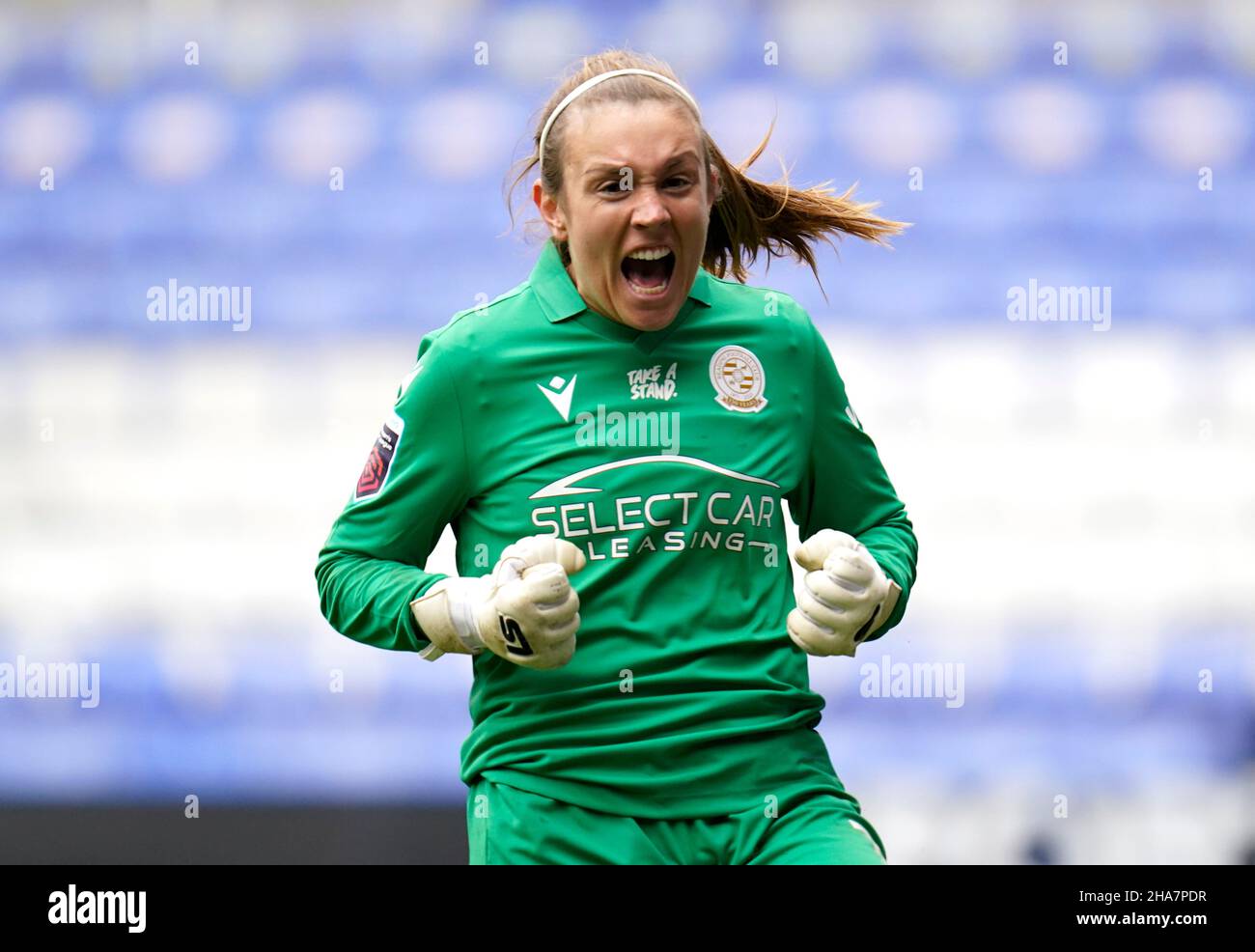 Reading goalkeeper Grace Moloney celebrates at the final of the ...