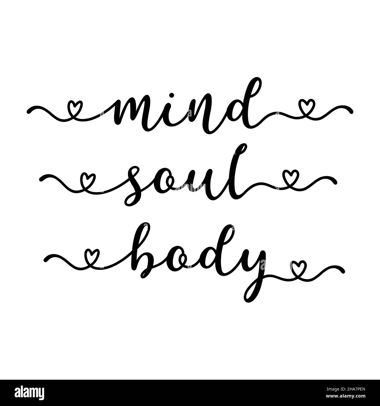 Mind and body and soul Stock Vector Images - Alamy