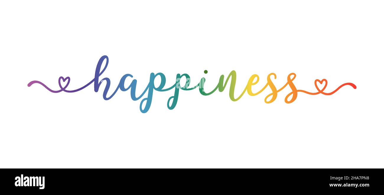 Hand sketched HAPPINESS quote as ad, web banner Stock Vector Image ...