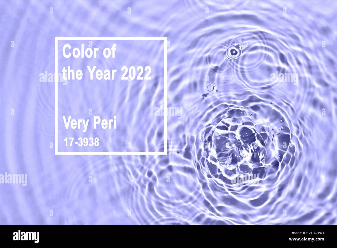 Trendy Color of year 2022. Abstract transparent liquid background with ...