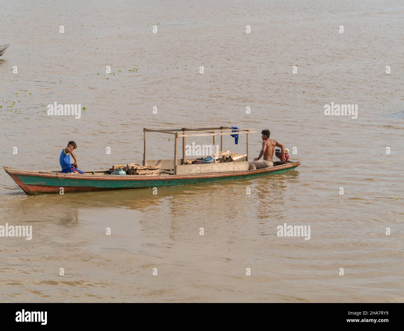 Amazonia, Peru, December - 2017: Water transport in the Amazon ...