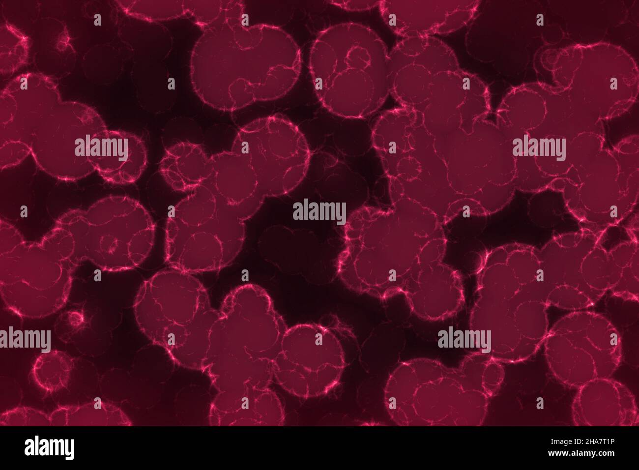 design cute red a lot of bio living cells digital graphics background ...