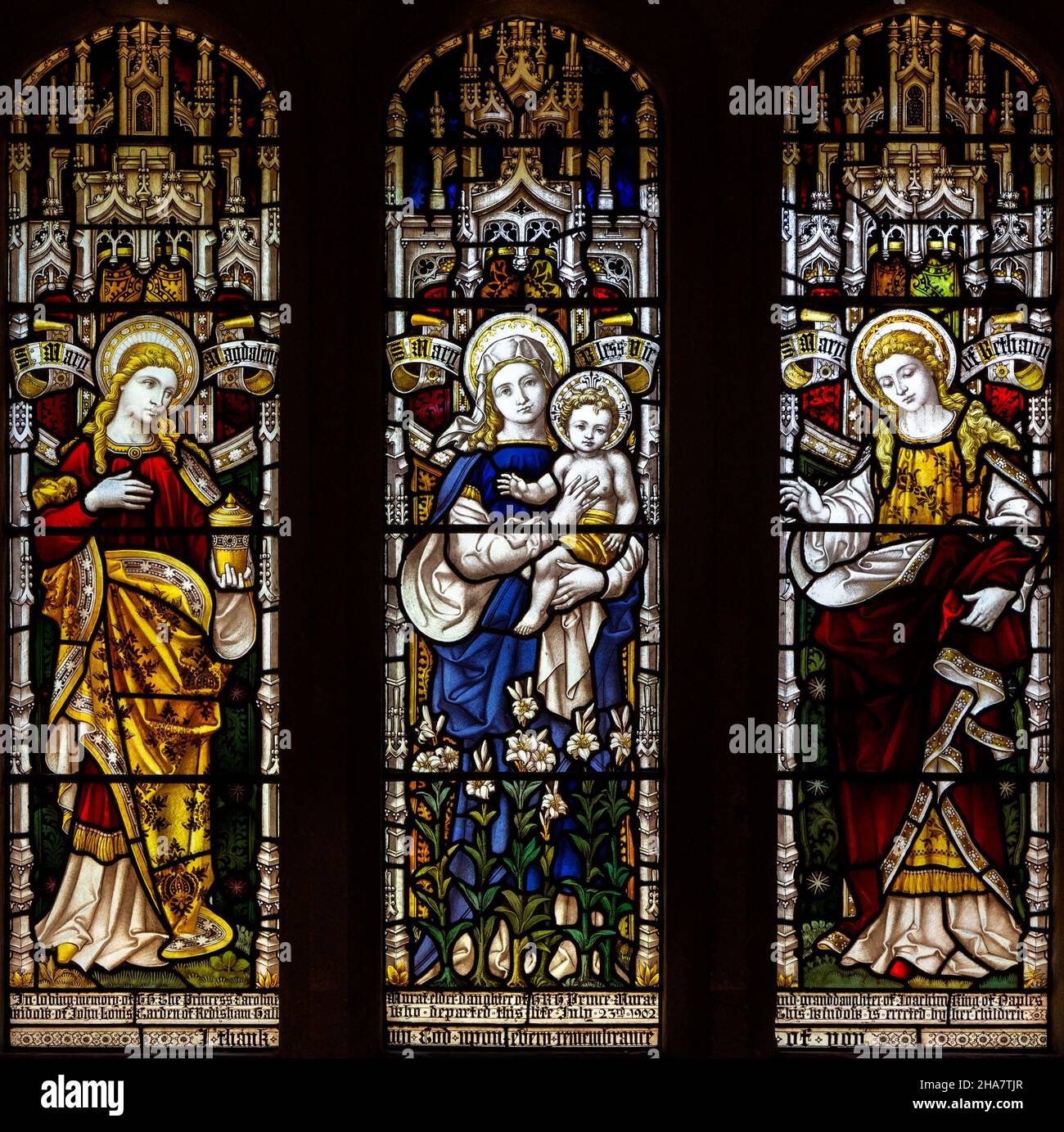 Stained Glass Window Depicting The Three Marys By Clayton And Bell C 1902