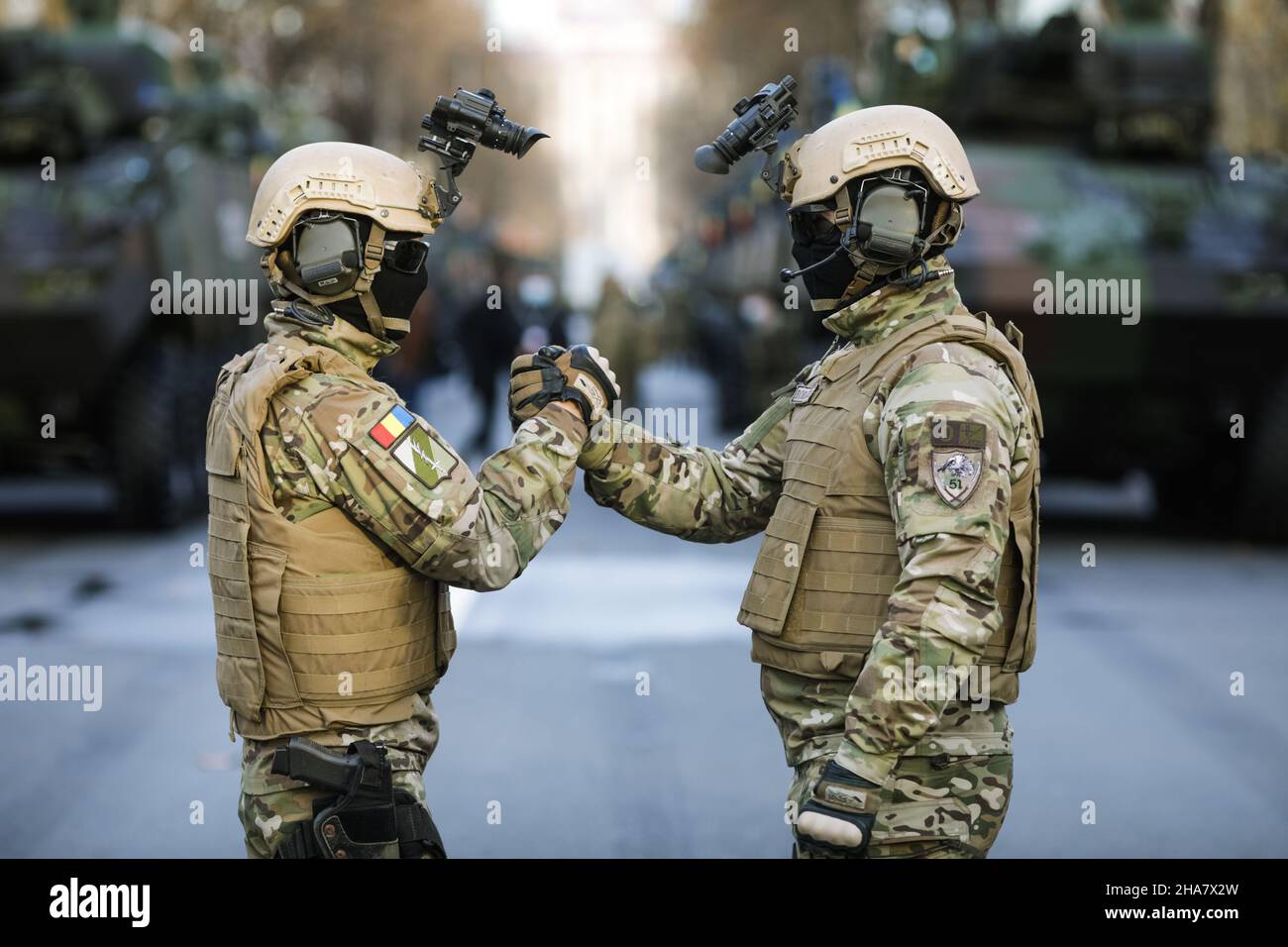 Bucharest, Romania - 1 December, 2021: Romanian army special forces ...