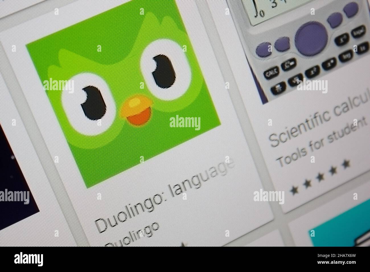 Duolingo symbol hi-res stock photography and images - Alamy