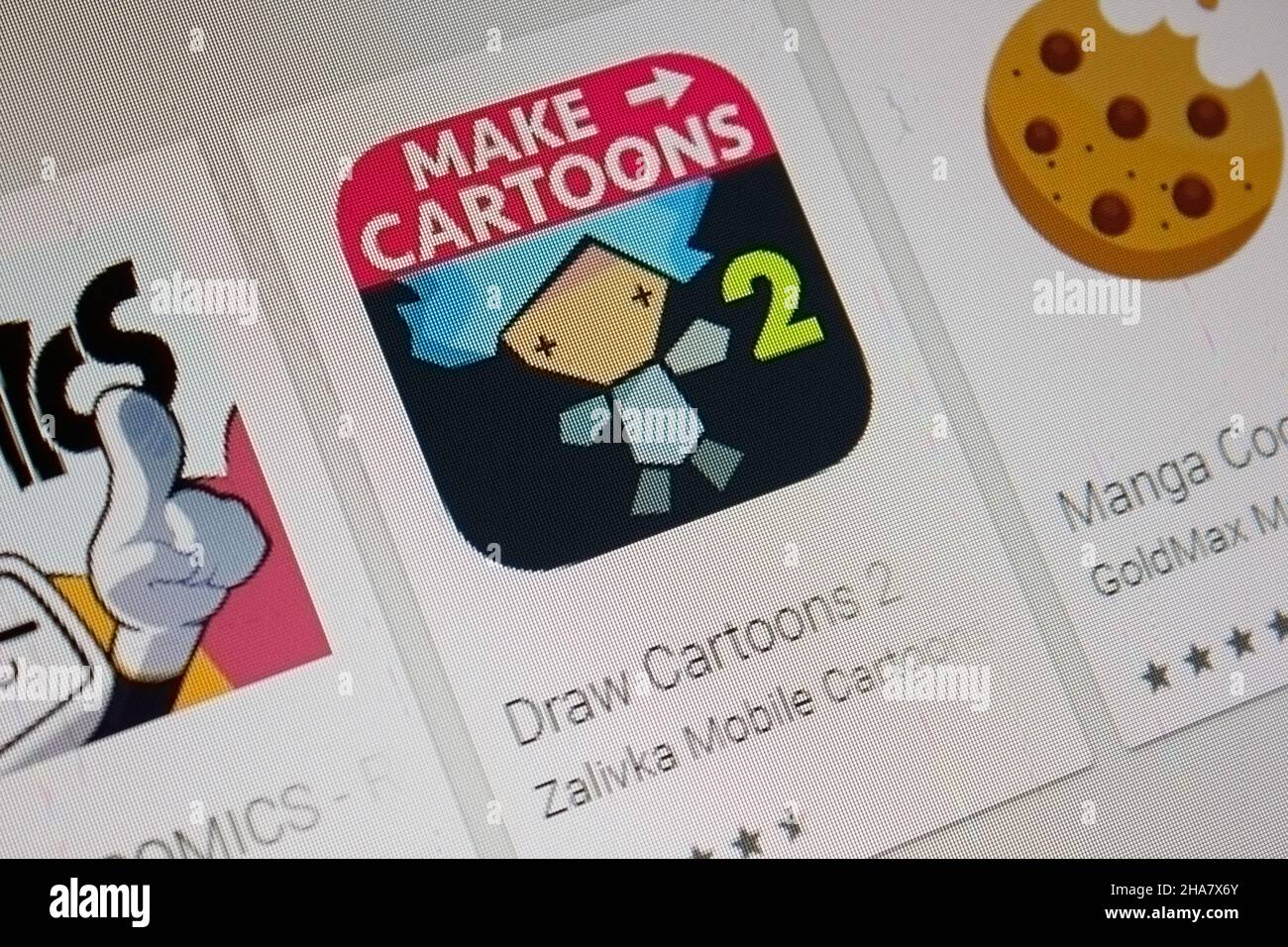 Ivanovsk, Russia - November 28, 2021: Draw Cartoons 2 app on the ...