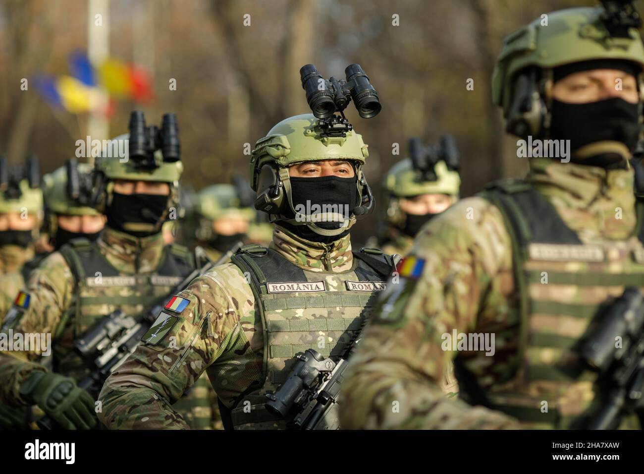 Bucharest, Romania - 1 December, 2021: Romanian army special forces ...