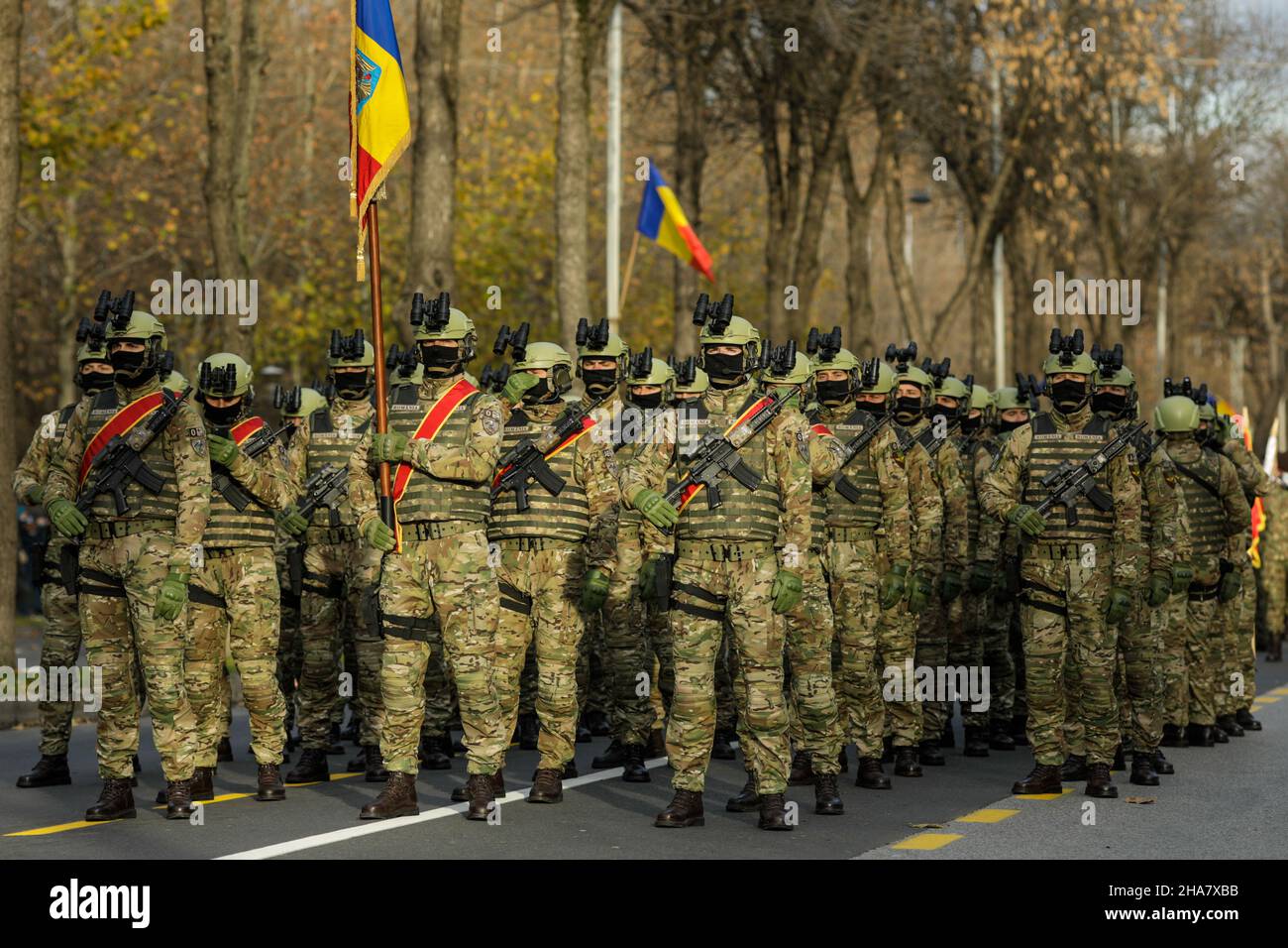 Bucharest, Romania - 1 December, 2021: Romanian army special forces ...