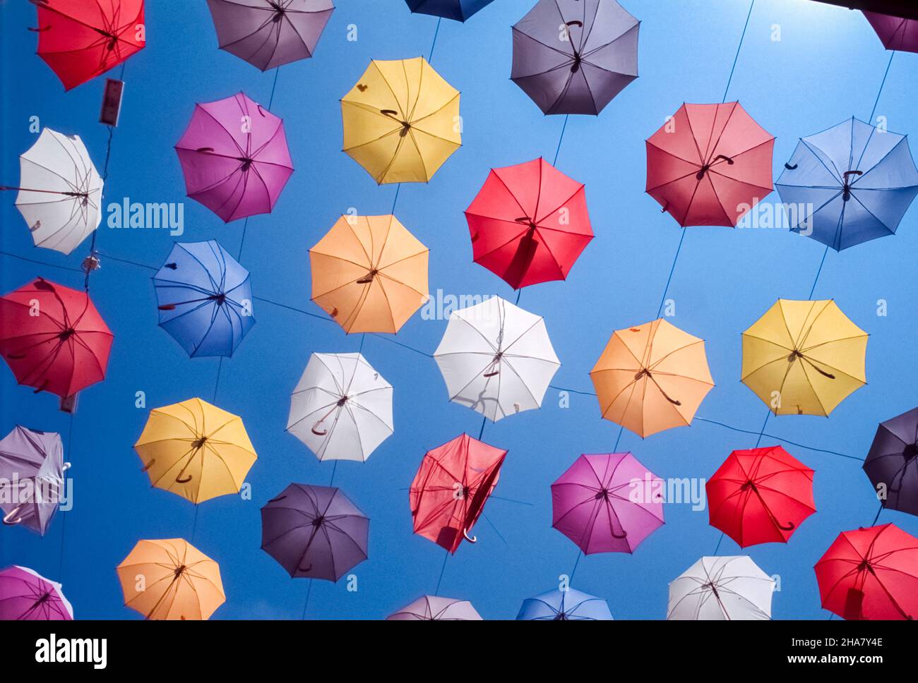 Flying umbrella hi-res stock photography and images - Alamy