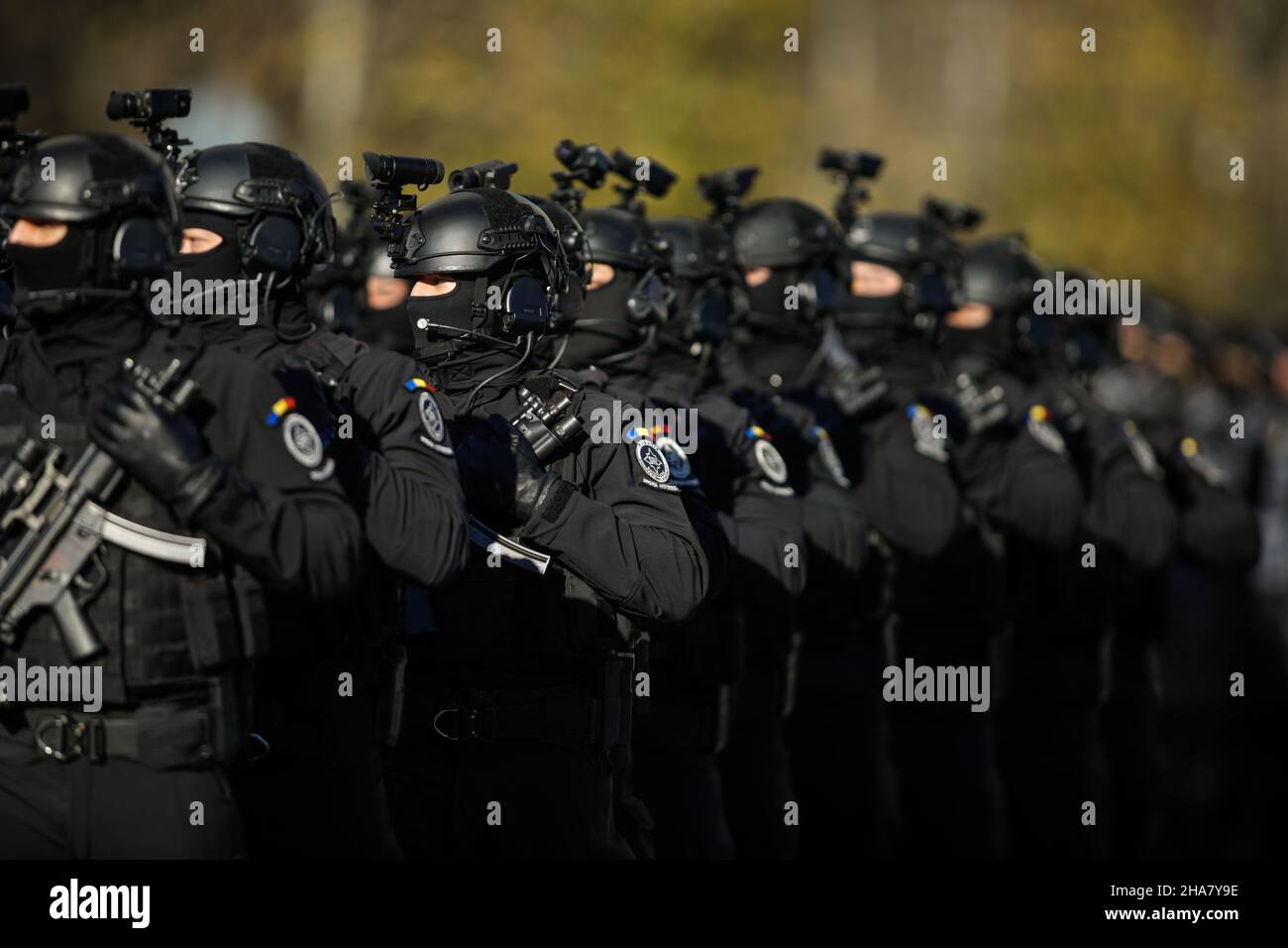 Bucharest, Romania - 1 December, 2021: Officers from the Romanian ...