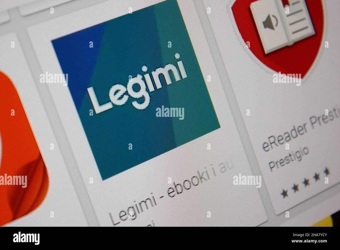 Ivanovsk, Russia - November 28, 2021: Legimi app on the display of ...