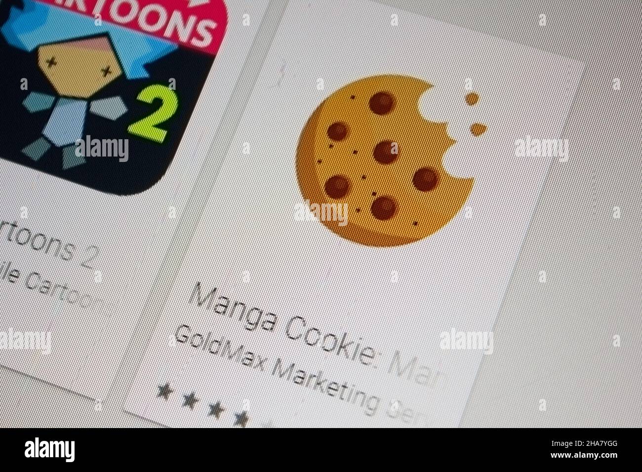 Ivanovsk, Russia - November 28, 2021: Manga Cookie app on the display ...