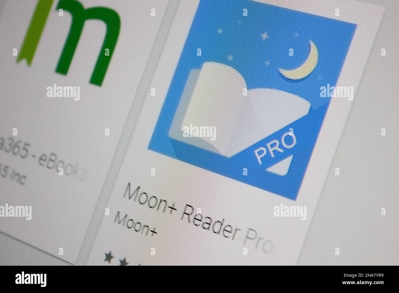 Ivanovsk, Russia - November 28, 2021: Moon plus reader app on the ...