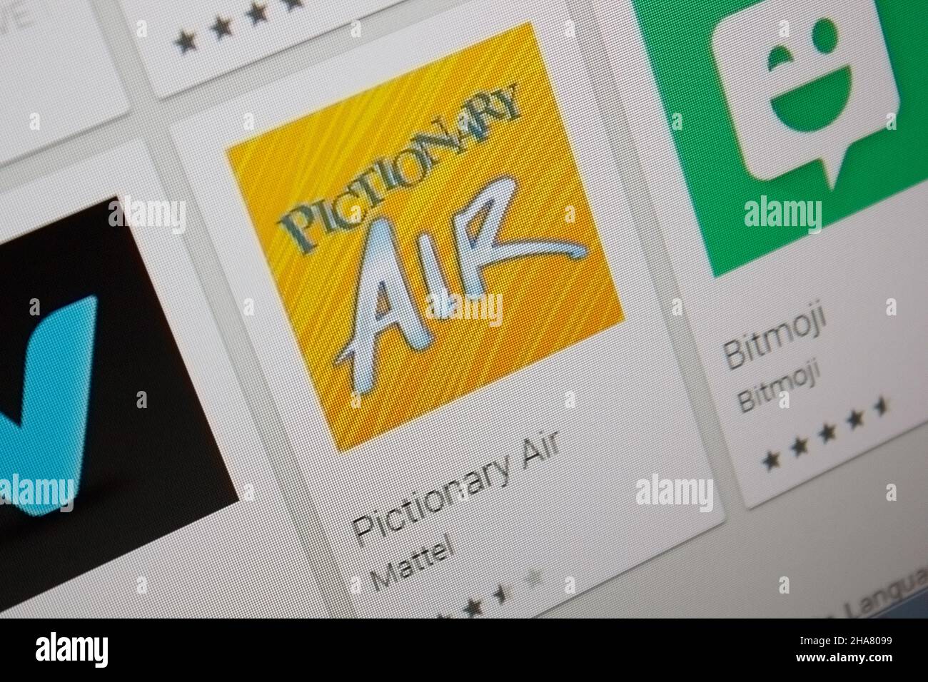 Ivanovsk, Russia - November 28, 2021: Pictionary Air app on the display ...