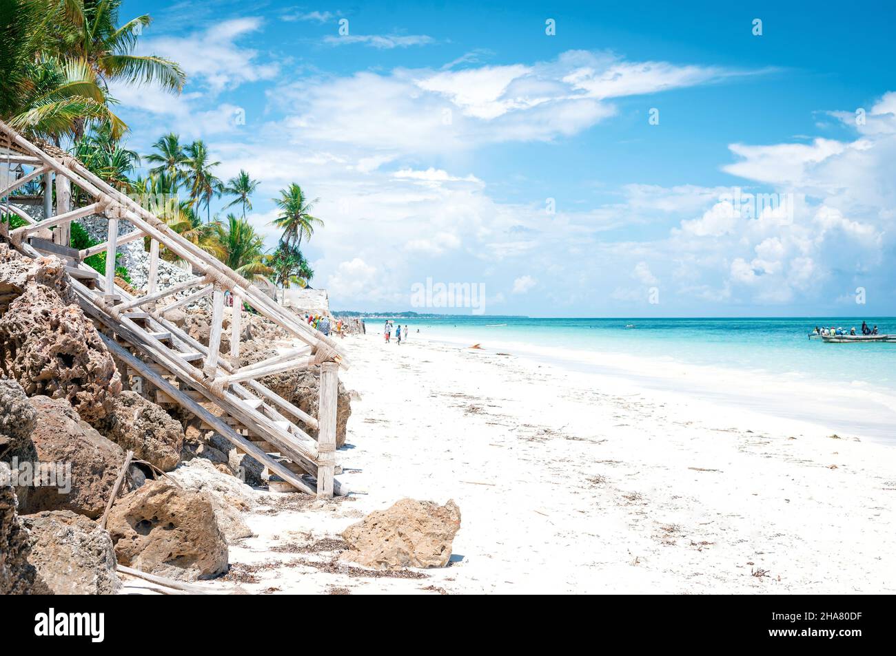 Paje Beach on Zanzibar Island in Tanzania Stock Photo - Alamy