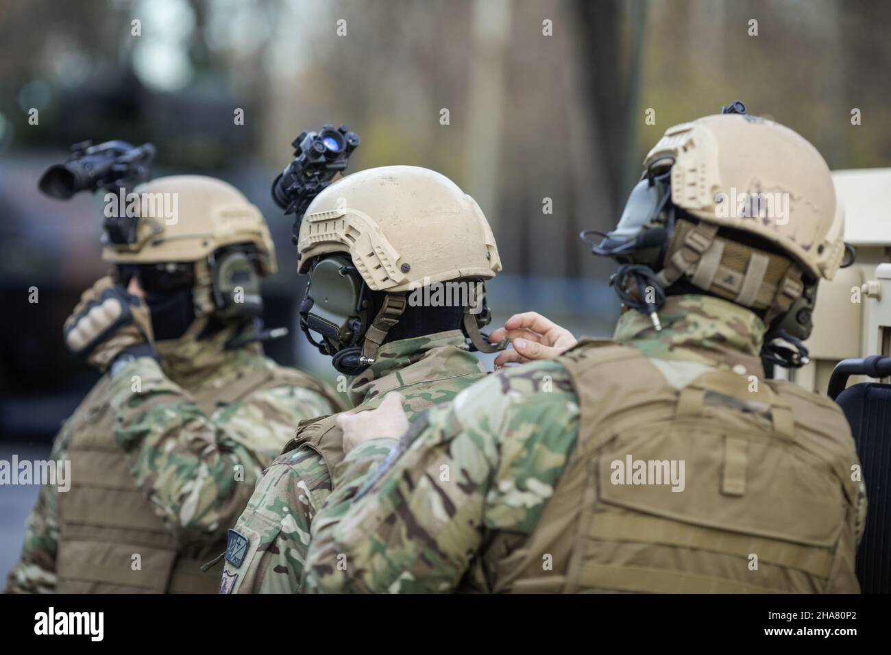 Bucharest, Romania - 1 December, 2021: Romanian army special forces ...