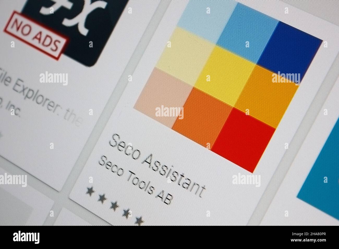 Ivanovsk, Russia - November 28, 2021: Seco Assistant app on the display ...