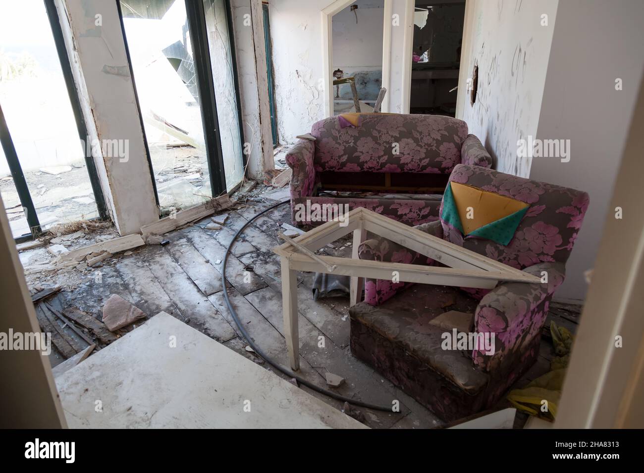 Destroyed Hotel Room